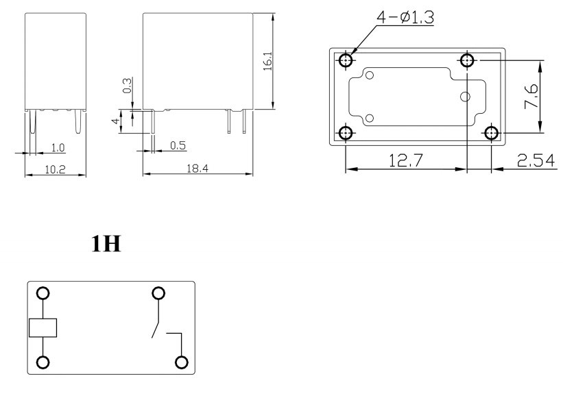 Clion NNC69D 32F miniature pcb relay with 10A Switching Capability 12 ...